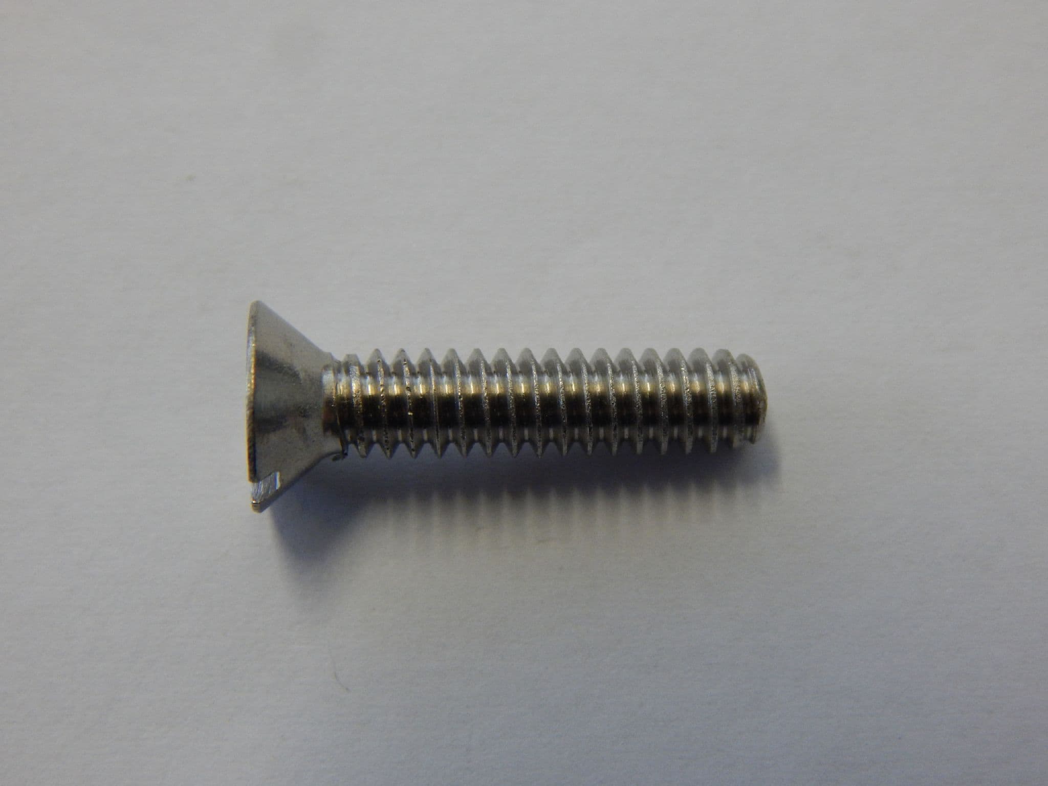 10 x 10-24 UNC Screws CSK Slotted Head Steel Fully Threaded Length 27/ ...