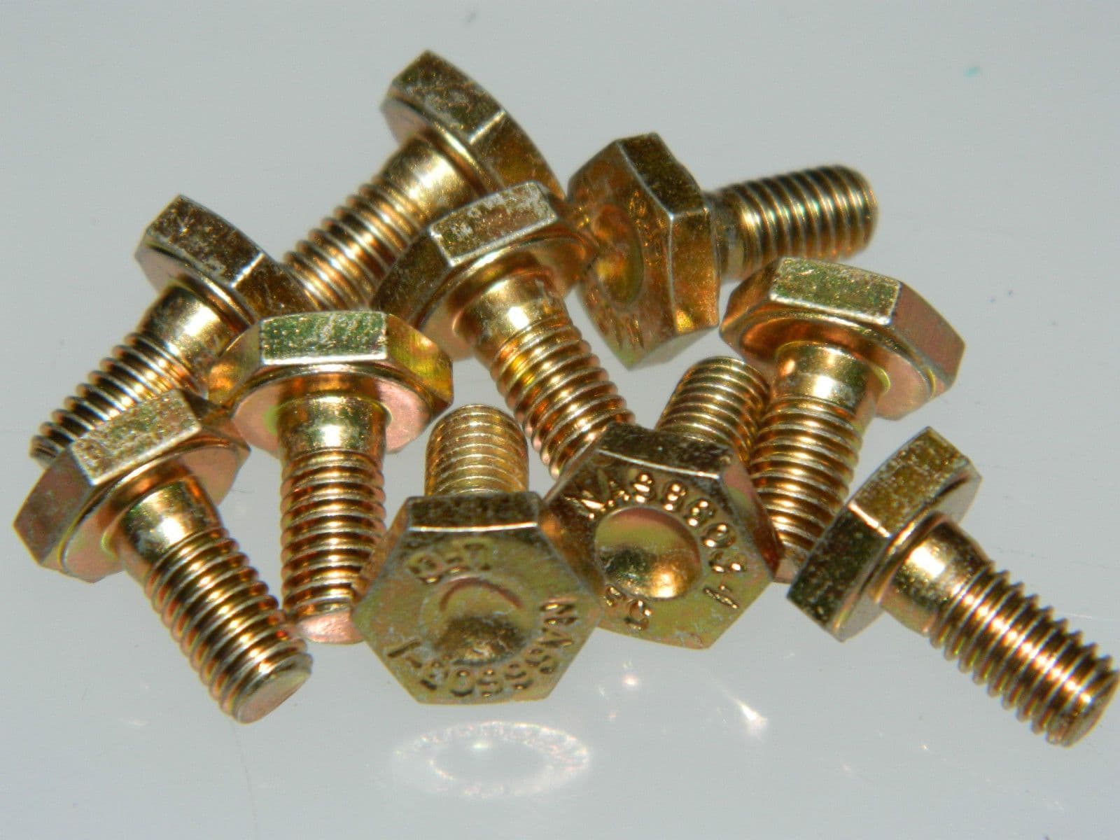 10 x 10-32 UNF Dished Hex Head Bolts Fastener Length 3/8" Part NAS6603 ...