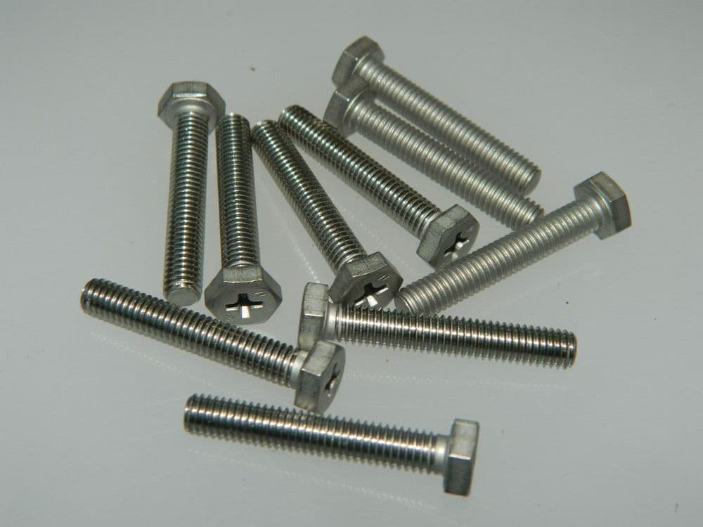 10 x 10-32 UNF Hex Head Screws Stainless Steel 1 1/8" Long NAS1802-3-18 J8