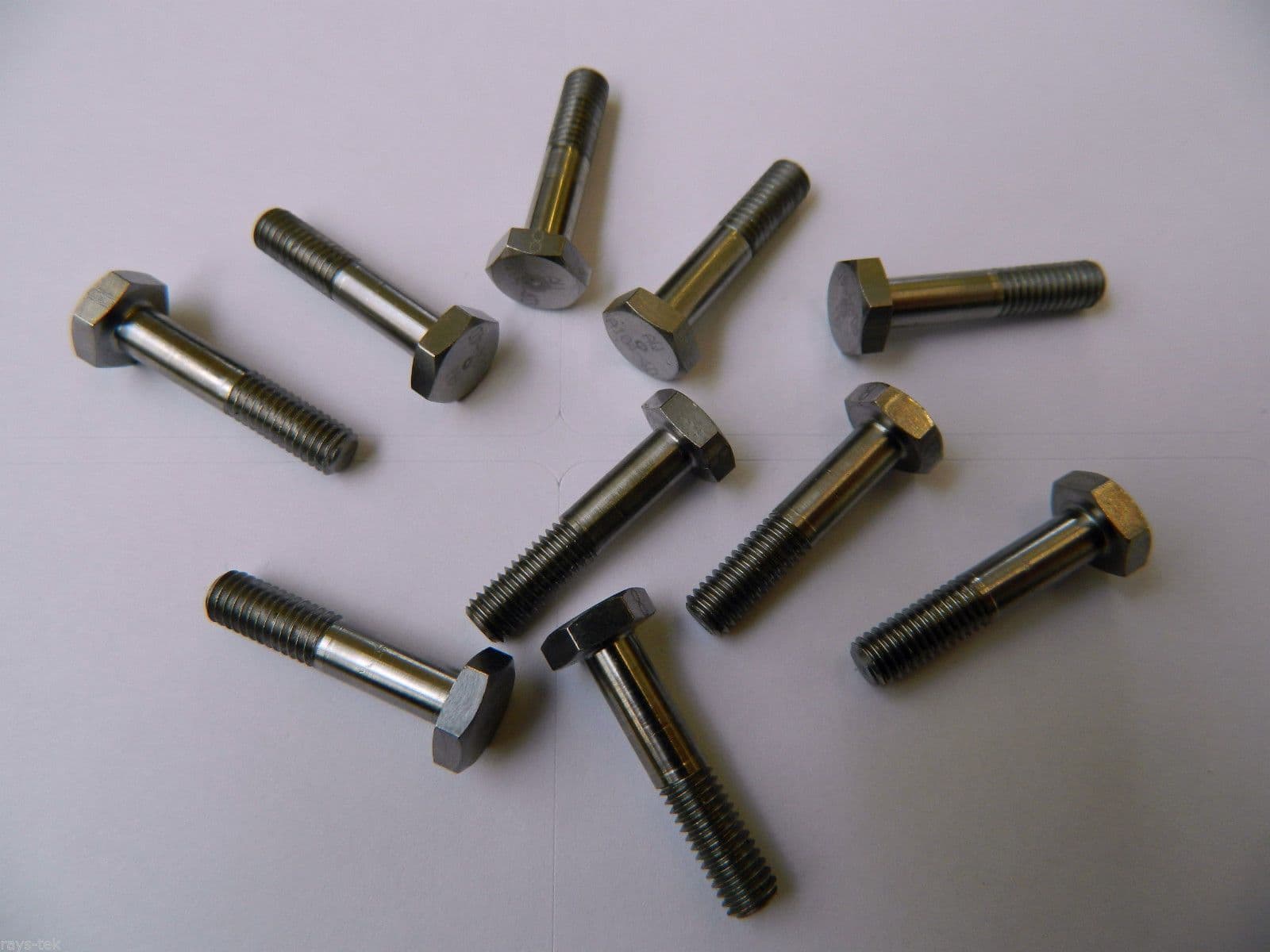 10 x 10-32 UNF Stainless Steel Hex Head Bolts Length 15/16" Part A104 ...