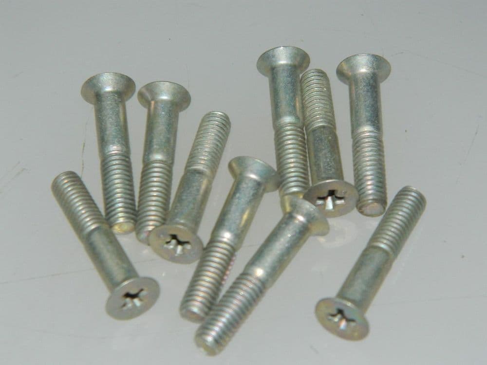 10 x 2BA Bolt Countersunk Phillips Head Fastener Length 1" Part AS3294 ...