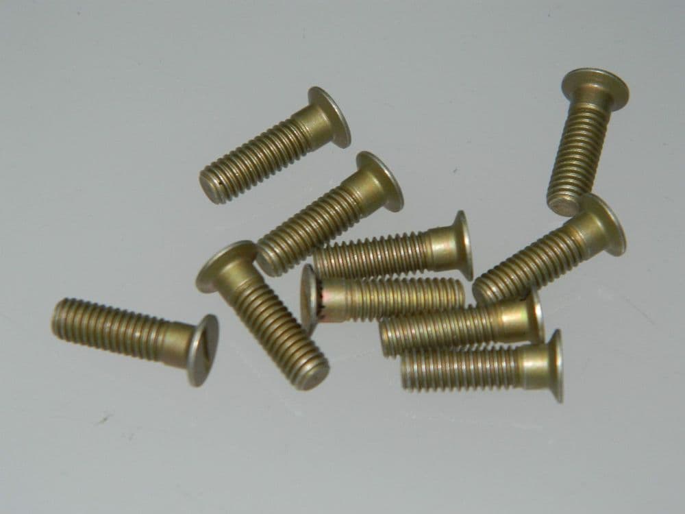 10 x 2BA Bolt Countersunk Slotted Head Steel Length 5/8" part DHS365-2C V2