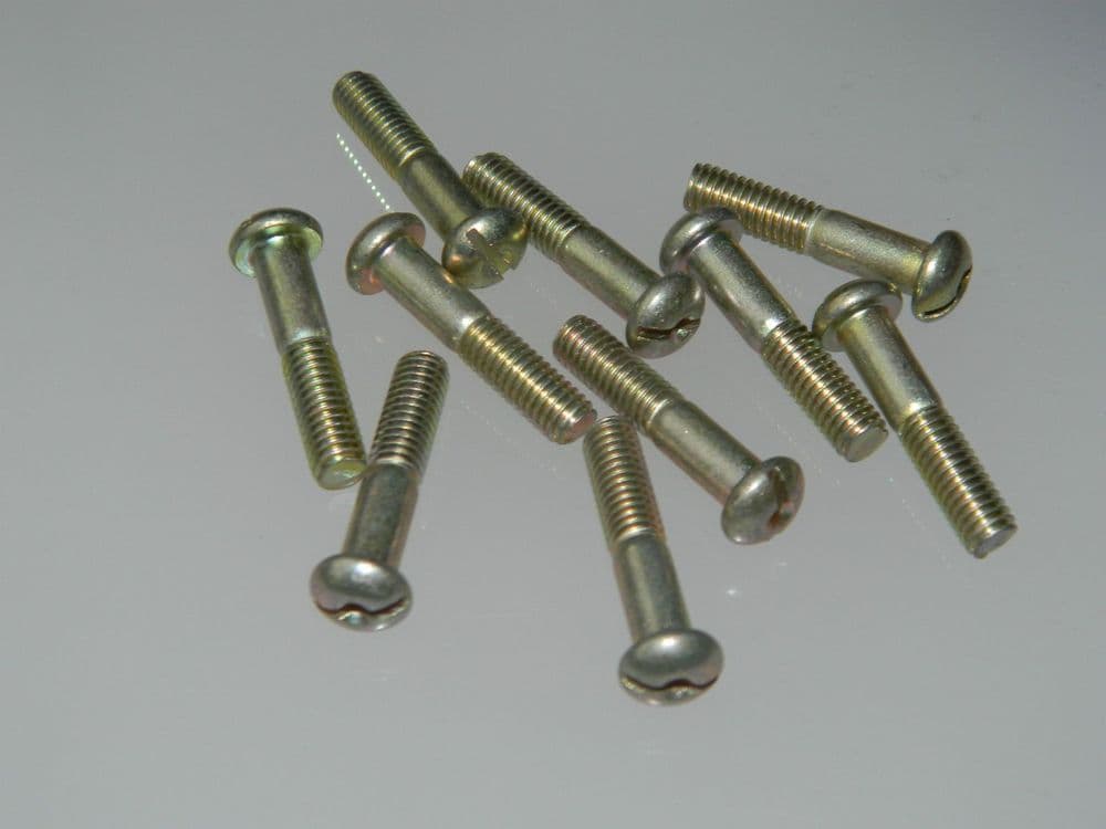 10 X 2BA Bolts Round Head HIgh Tensile Steel Length 7/8" Part AS1246-4C D6