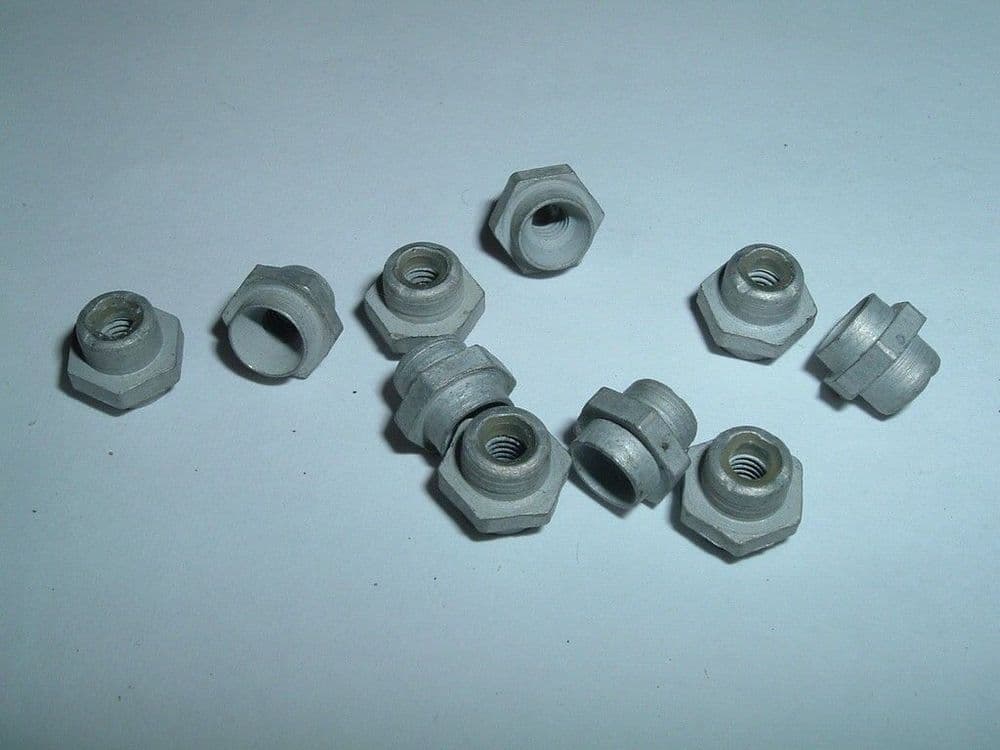 10 x 2BA Locking Nuts Aircraft Type Thick Oddie Nuts Part Number ...