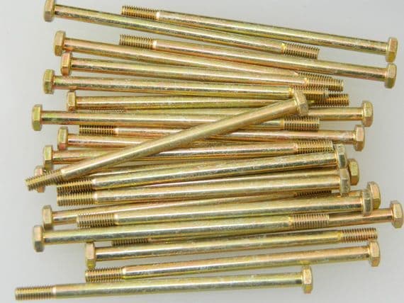 10 x 2BA Steel Bolt Cadmium Plated HT Bolts 3 9/16& x22; Long Part A25 ...