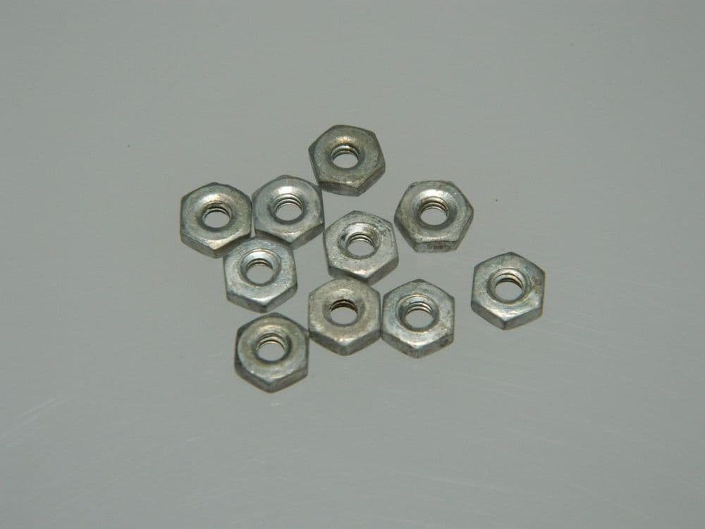 10 x 4-40" UNC Nuts Steel Thickness 3/32" E11