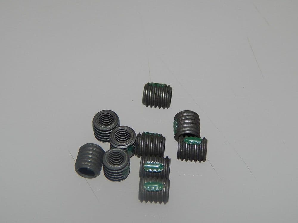 10 x 4BA Threaded Inserts Stainless Steel Outside Diameter 7/32" F8