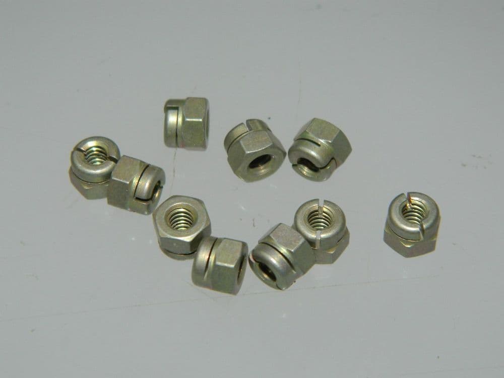 10 x 6-32 UNC Locking Nuts Steel Aircraft Type Oddie Nuts Part A217-B66 H8