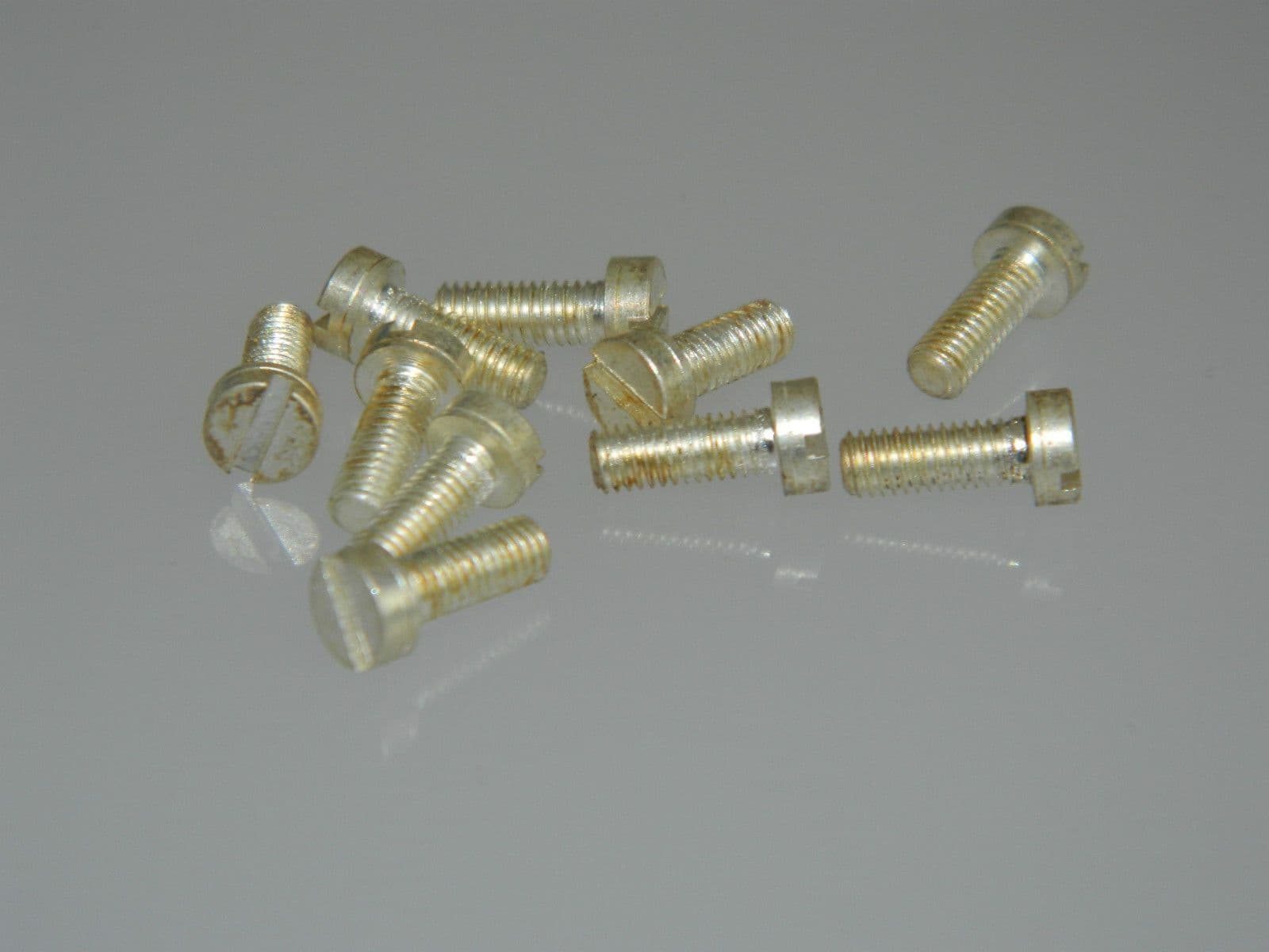 10 x 6BA Screws Slotted Cheese Head Steel Length 5/16" H13
