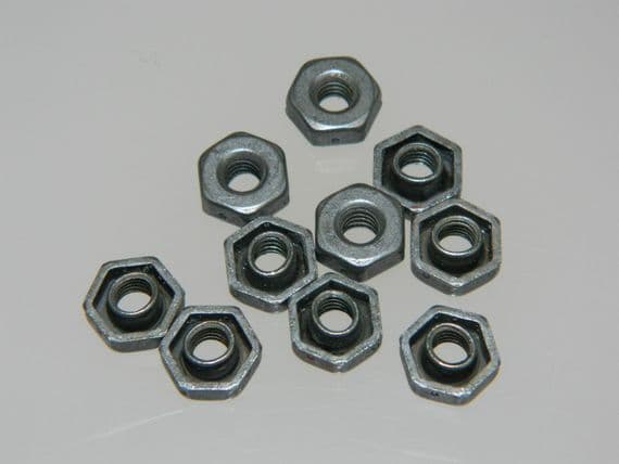 10 x 8-32 UNC Nuts Self Locking Oddie Depth 3/16" H12