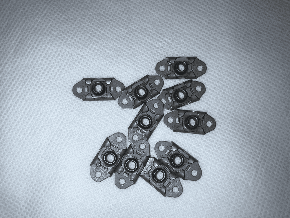 10 x 8-32 UNJC Self Locking plain rivet holes Nutplate Steel MS21060L08 O20