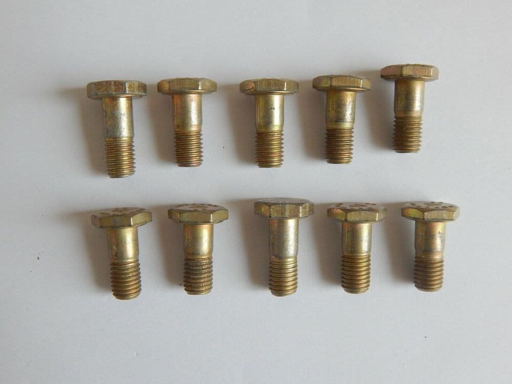 10 x Hex Head Steel Aircraft Bolts 1/4& x22; UNF 0 325& x22; Grip ...
