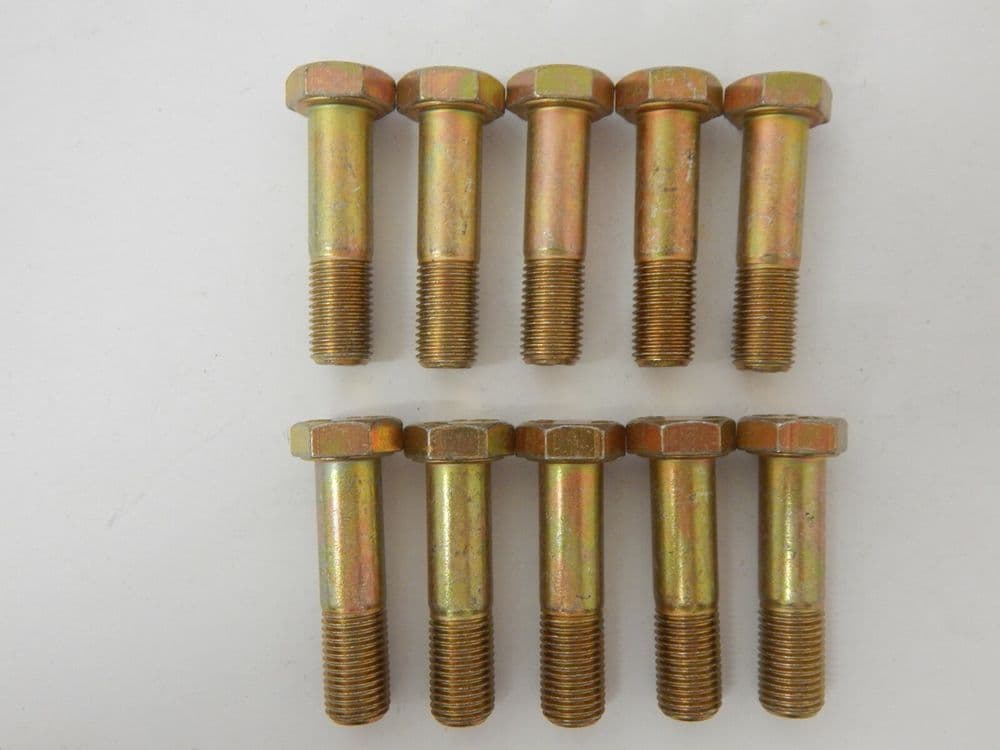 10 x Hex Head Steel Aircraft Bolts 3/8" UNF 1 15/32" Length AN6-13A GR12A