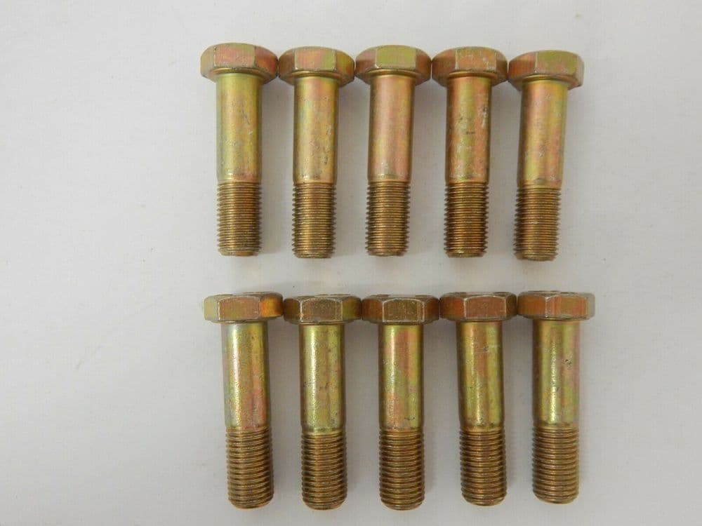 10 x Hex Head Steel Aircraft Bolts 3/8" UNF Grip Length 13/16" AN6-13A ...