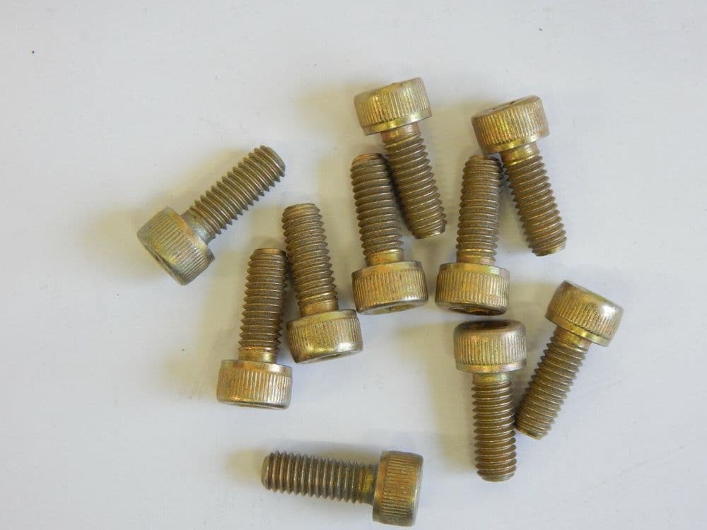 10 x M6 Cap Head Aircraft Screws Metric Steel 16mm Fastener Length L15