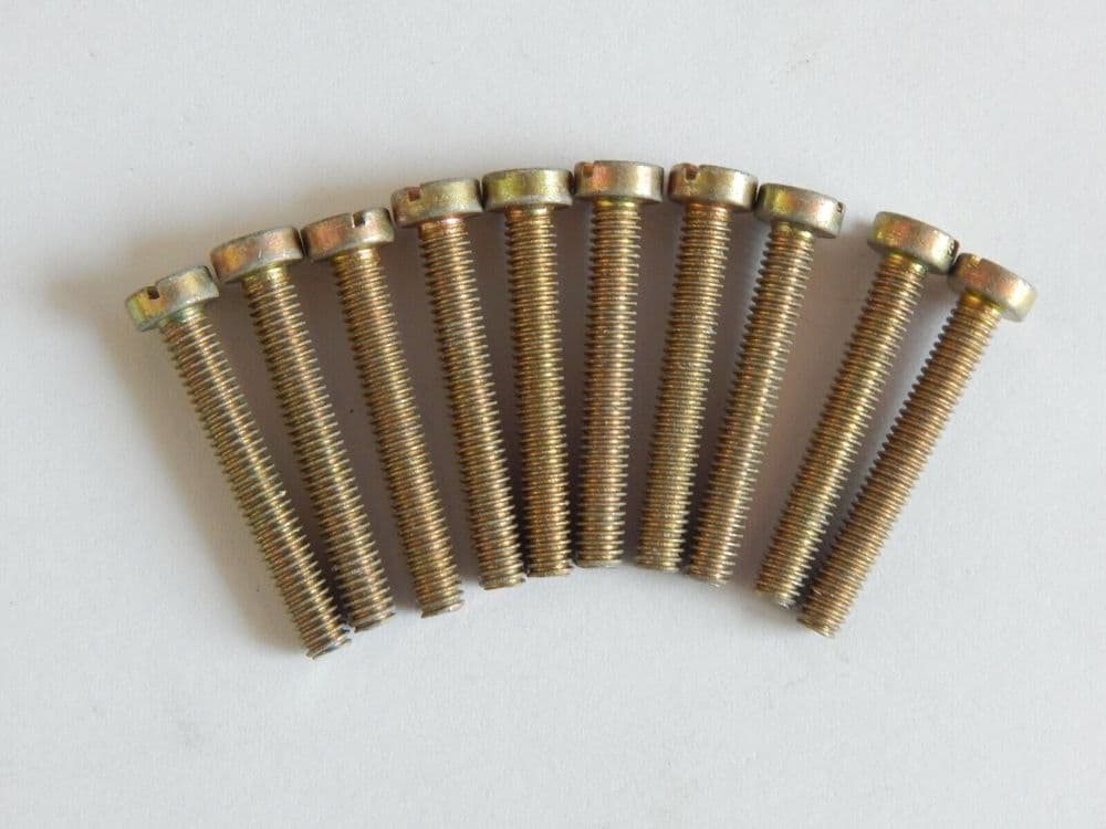 10 x Mild Steel Aircraft Cheese Head Screws 4BA 1" Length A31-B32 F5