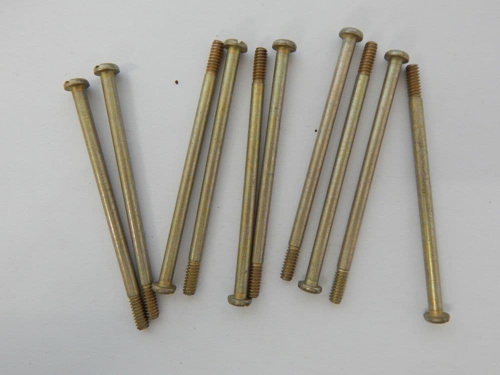 10 x Slotted Pan Head Aircraft Bolts 6-32 UNC Steel 2 1" Grip A116-21B Q10