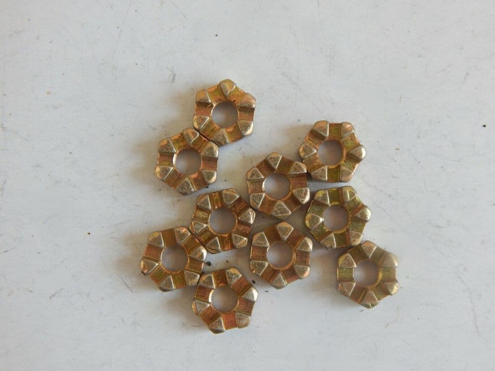 10 x Slotted Steel Aircraft Nuts 10-32 UNF 0 19& x22; Thick AN320-3 CN1A-10