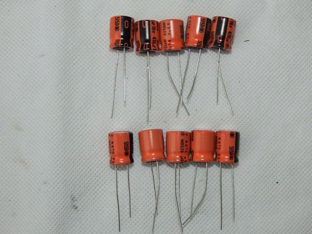 10 x Sprague Electrolytic Capacitors 470uF 16V 3R1D EC40