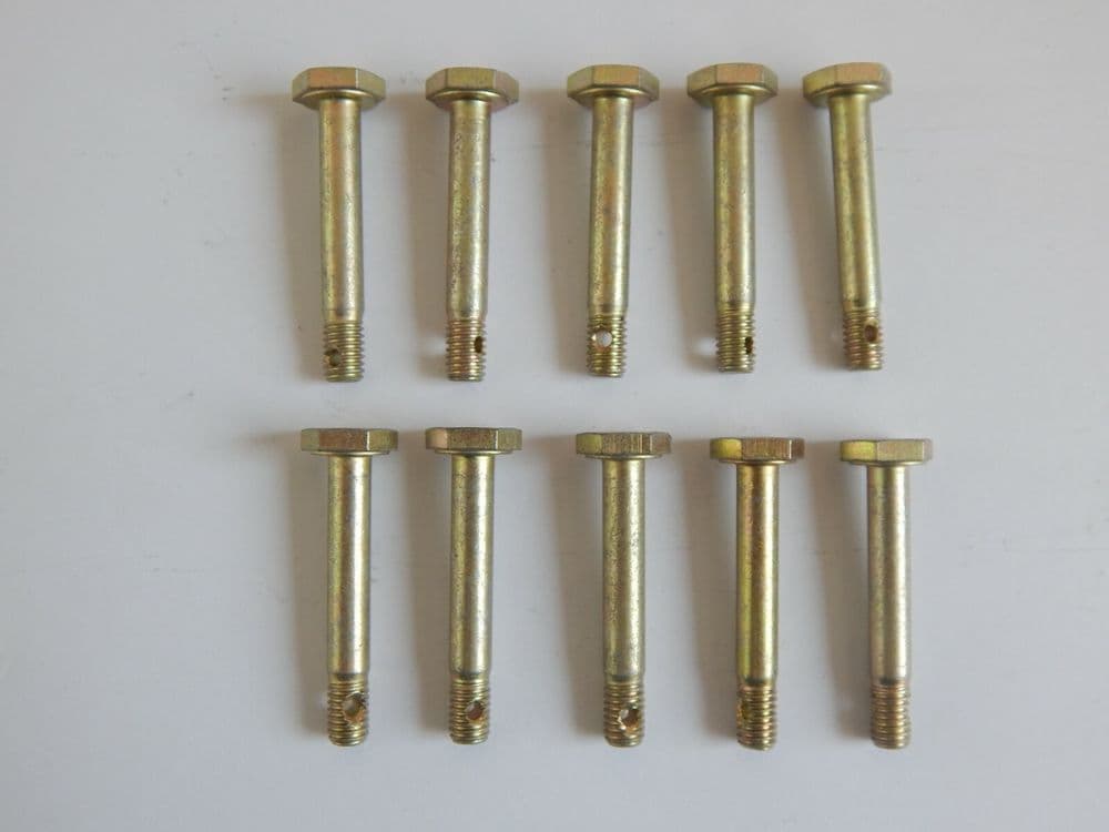 10 x Steel Hex Head Aircraft Shear Bolts 10-32 UNF 0 9" Grip NAS6203-15D J5