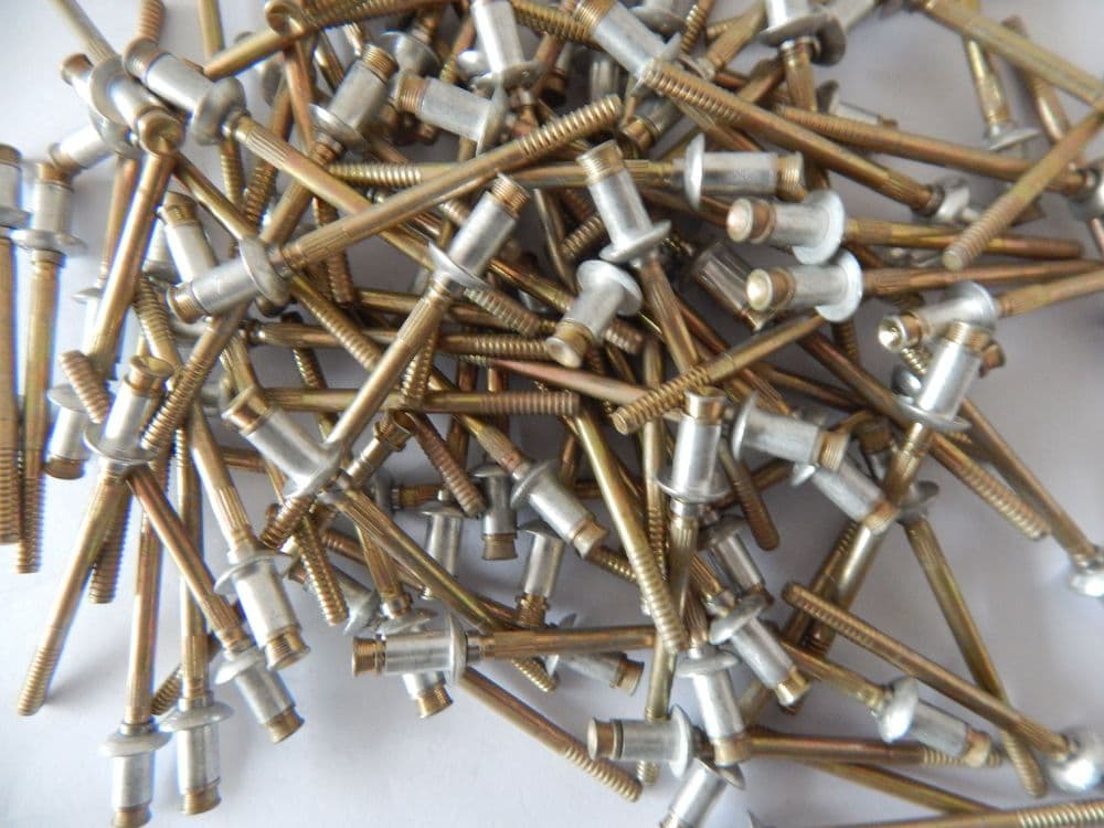 100 x 5/32" Blind Rivet Bulbed Cherrylock Grip 0 063" - 0 125" CR2249-5 ...