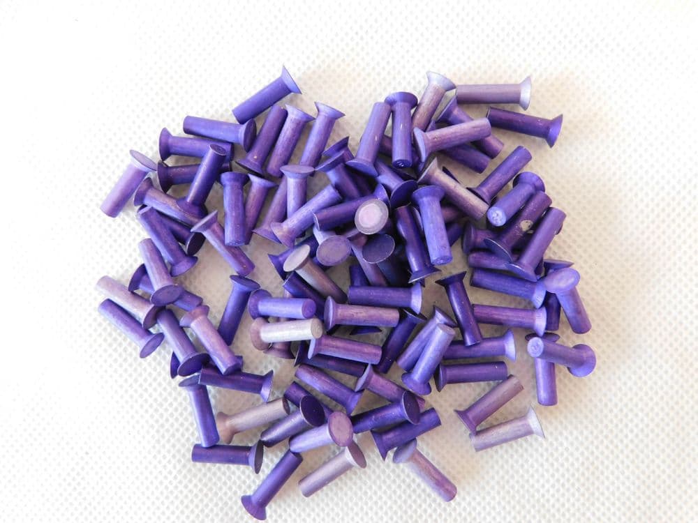 100 x 5/32" Violet CSK Light Alloy Rivets Part No AS2229-509 CN1A-1