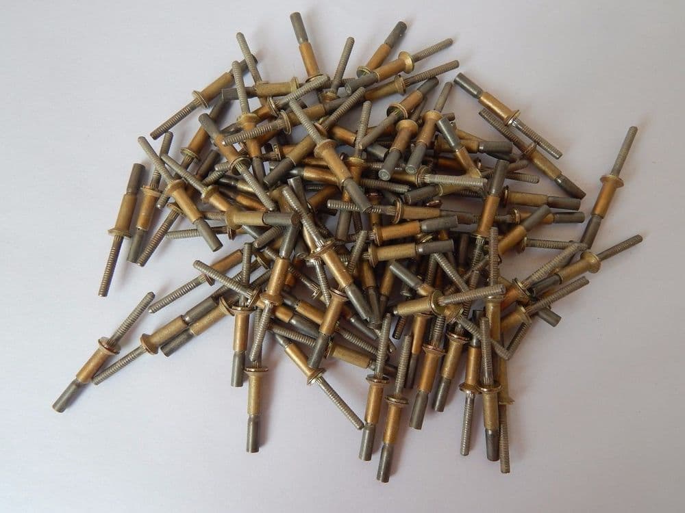 100 x Blind Rivets 0 186 to 0 190" Dia 0 376 to 0 437" Grip ...