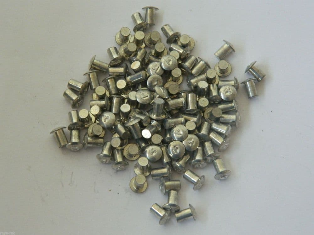 100 x Solid Rivet 5/32" Diameter Steel 1/4" Long Part NSA5415-40-06 H10