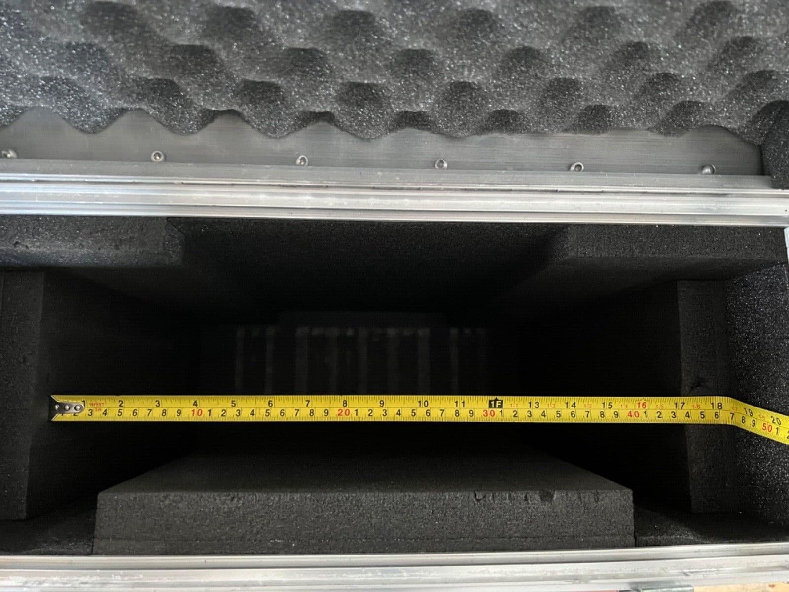 19" Rack Unit Black And Silver Storage Transit Transport Flight Case PC22