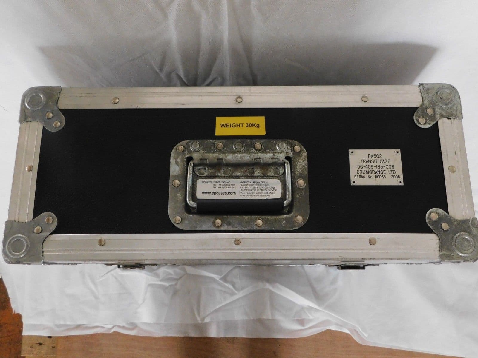 19" Rack Unit Black And Silver Storage Transit Transport Flight Case PC22