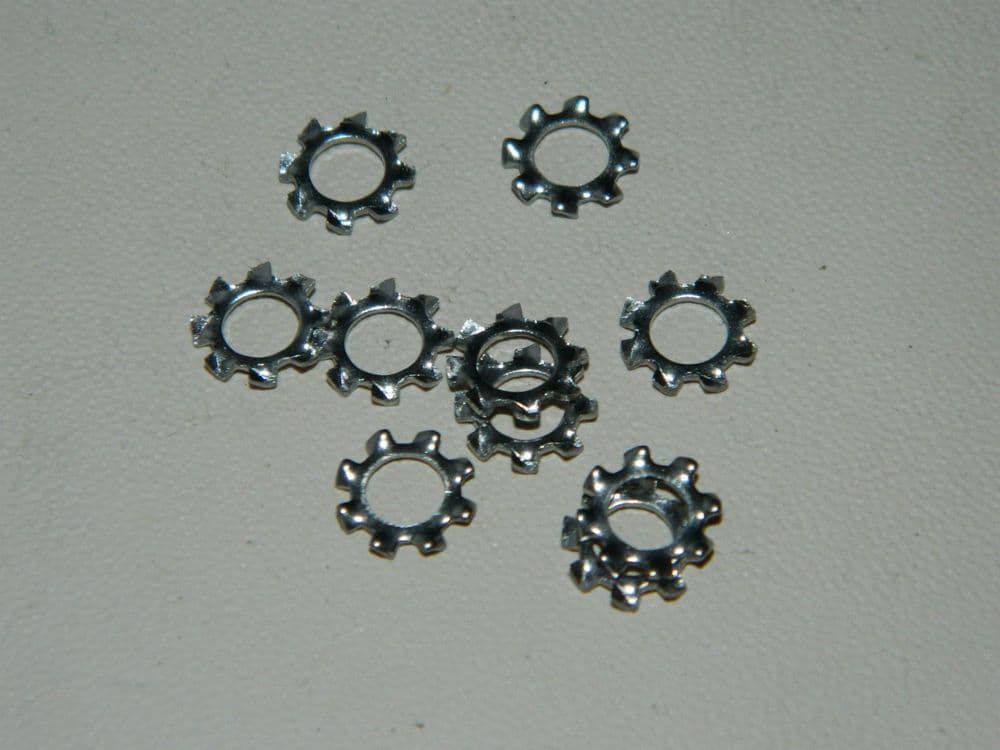 20 x 8-32 4 3mm Washer Anti Shake Lock Stainless Steel Outside Diameter ...