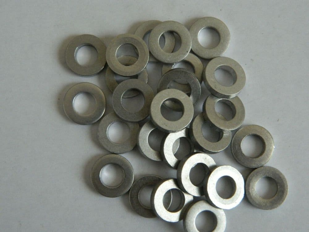 25 x Aluminium Aircraft Washers 1/4" BSF 12 SWG SP16-E E7