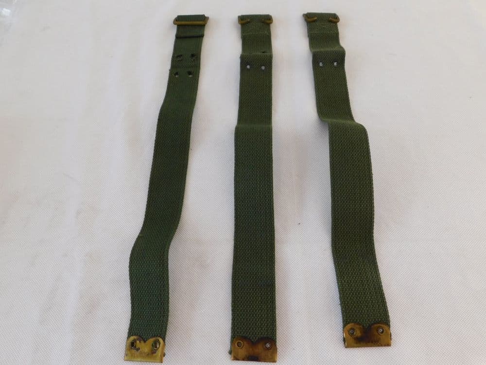 3 x Ex Army Military Webbing Strap Part No DB23C12 D5C