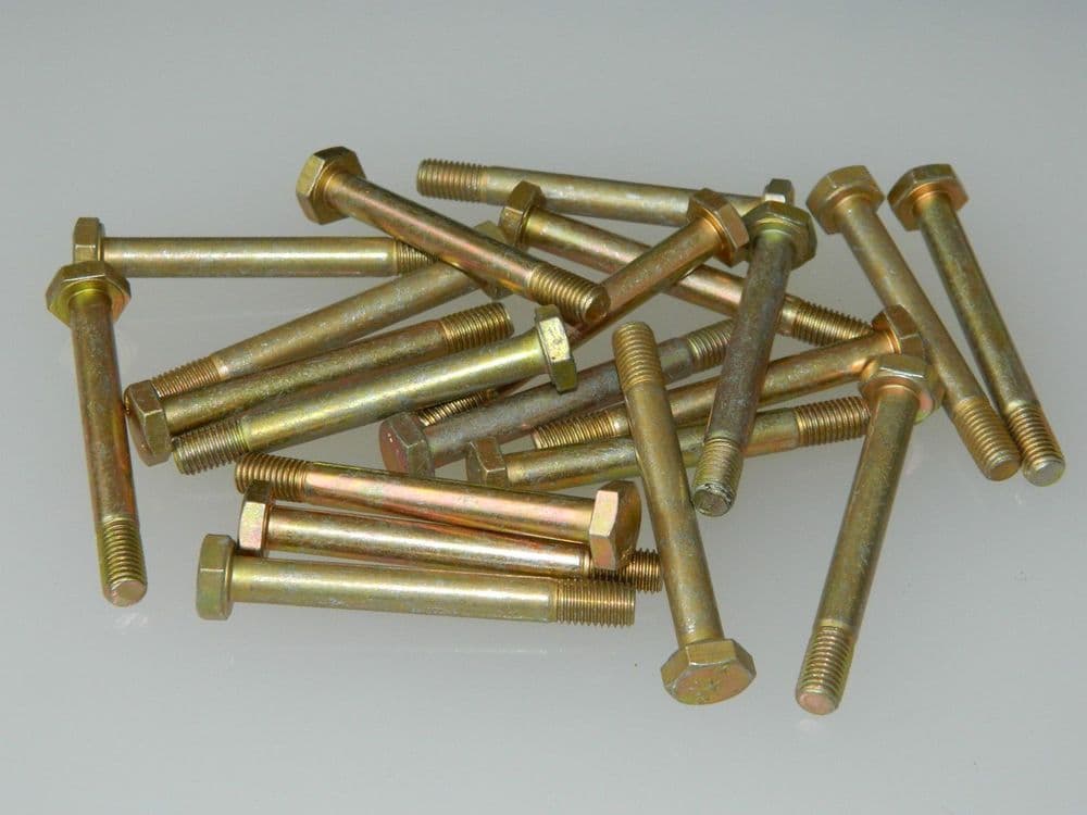 5 x 1/4" UNF Bolts Hex Head Steel Length 2 1/8" K6