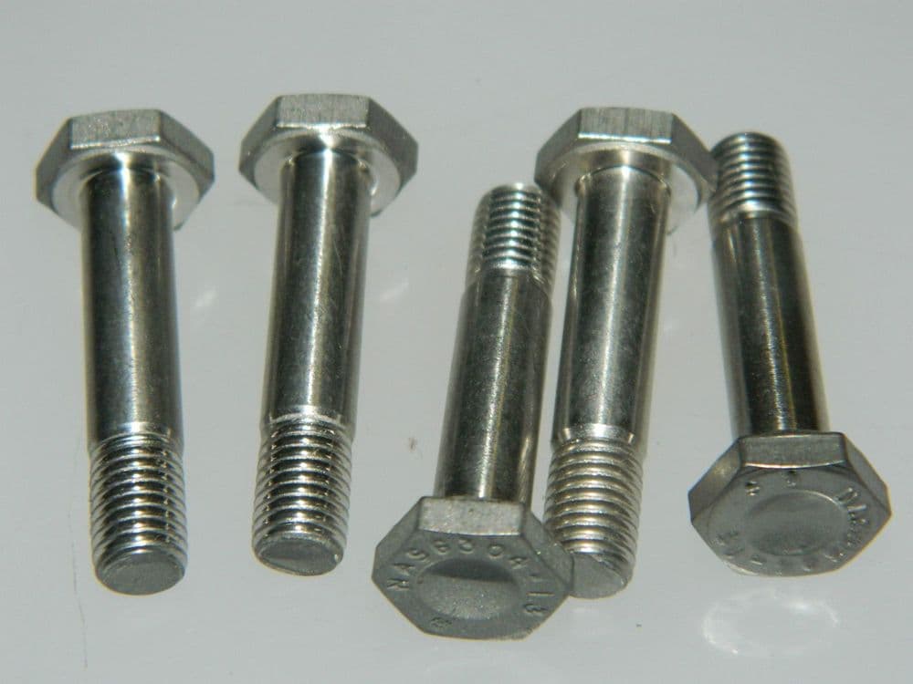 5 x 1/4" UNF Stainless Steel Hex Head Bolts 1 3/16" Long Part NAS6304 ...
