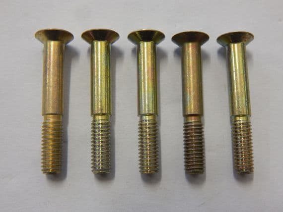 5 x 10-32 UNF Bolts CSK Cross Head Shouldered Steel Length 1/2" V29