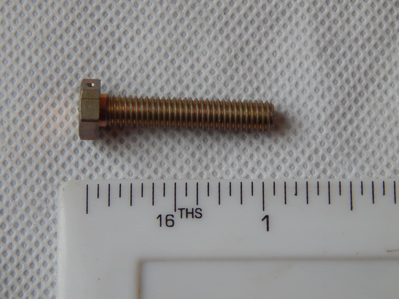 5 x 10-32 UNF Screws Hex Head Steel Length 1 1/8" Drilled Head K3