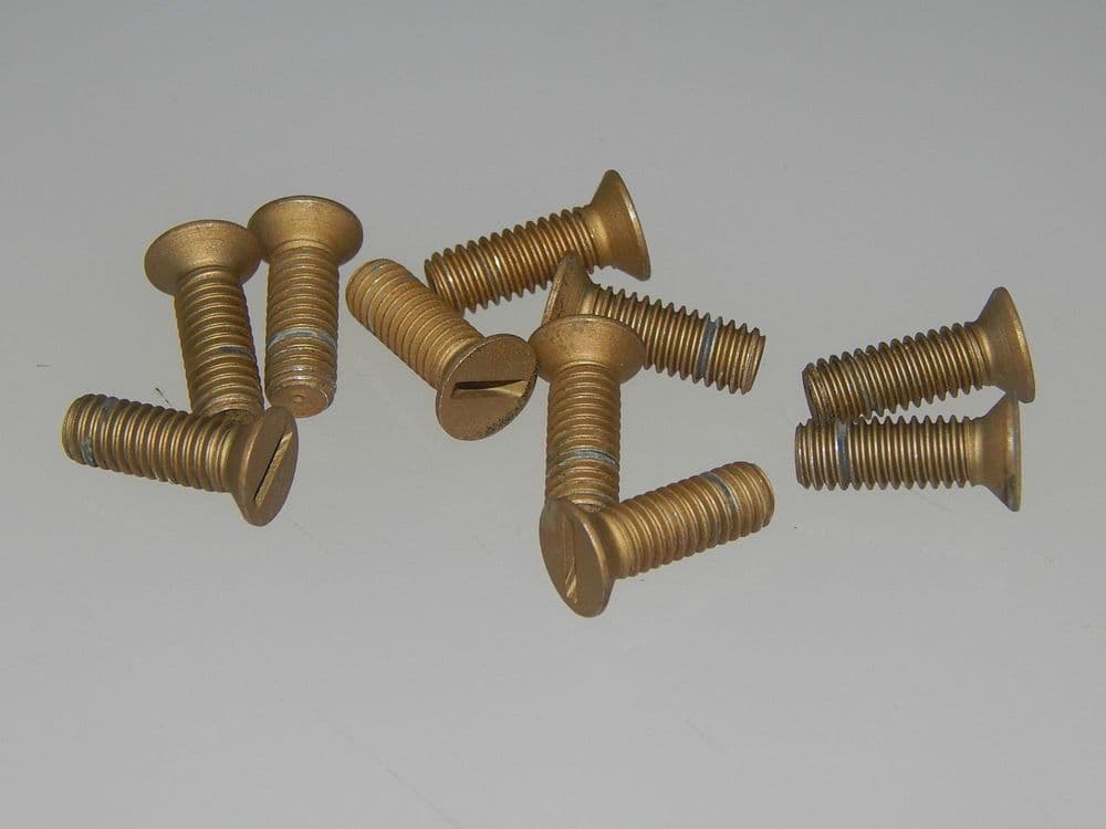 5 x 2BA Bolt Countersunk Slotted Head Steel Length 9/16" DHS358-1C Q22