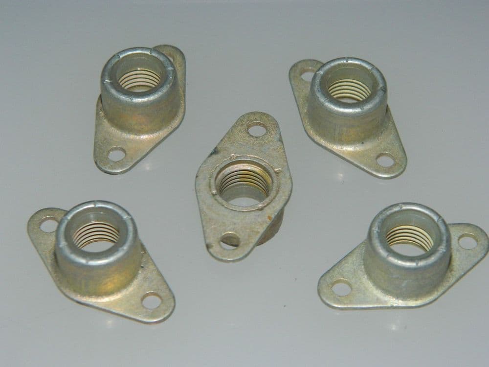 5 x 3/8" UNF Anchor Nuts Double Lug Cadmium Plated Thin Steel Part A137 ...