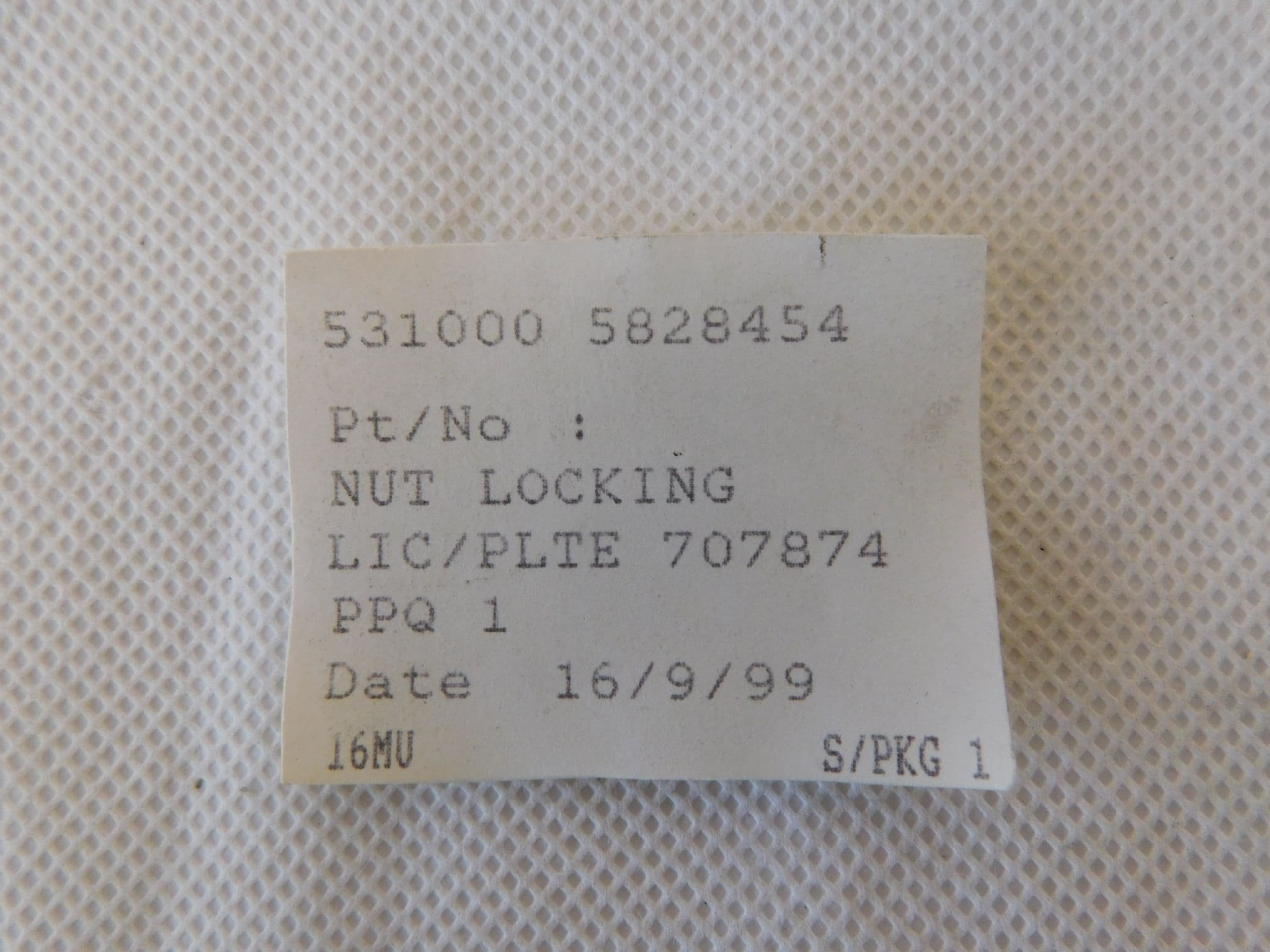 5 x 3/8" UNF Locking Nuts Part No NAS1021A6 CN1A-2