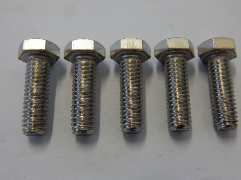 5 x 5/16" UNC Steel Bolts Fully Threaded 1" Long 10AC 9469818 V30