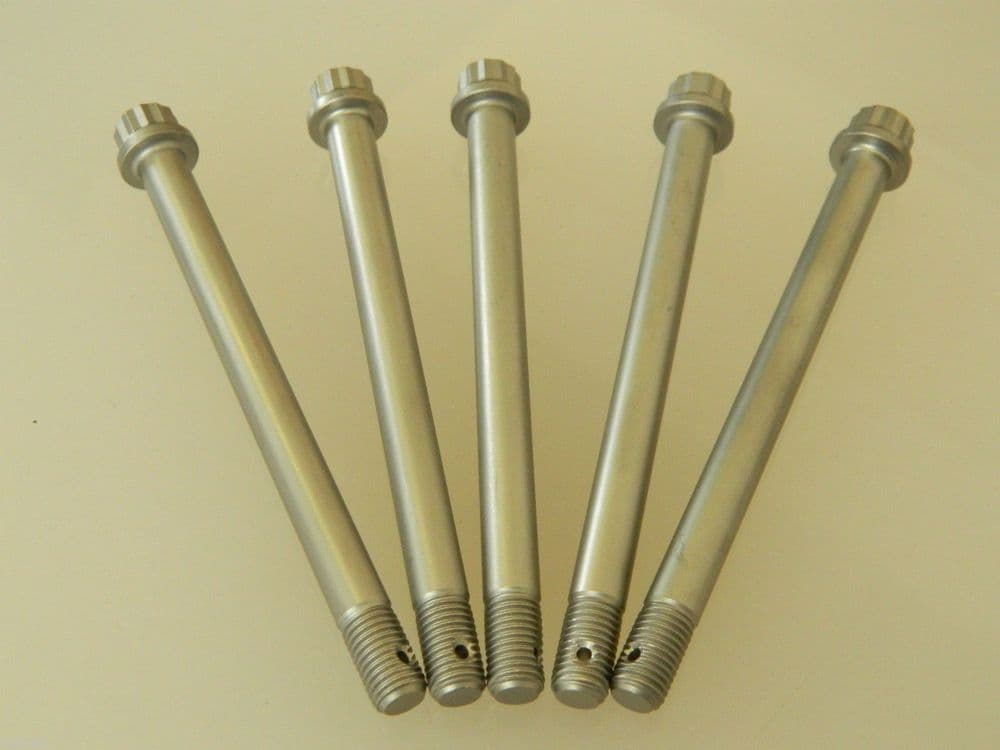 5 x 5/16" UNF Double Hex Head Bolt Drilled Shank Fastener Length 4" D1