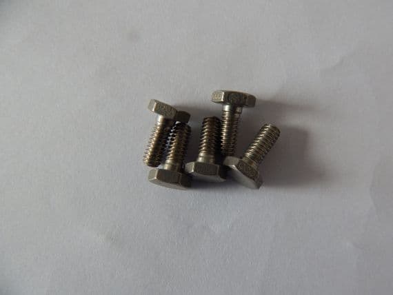 5 x 8-32 UNC Bolts Hex Head Steel Length 7/16" V20