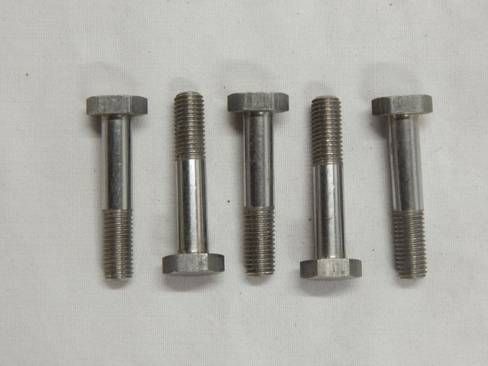 5 x Aircraft 1/4" UNF Stainless Steel Hex Bolts 0 7" Grip A104-7E GR3B-10