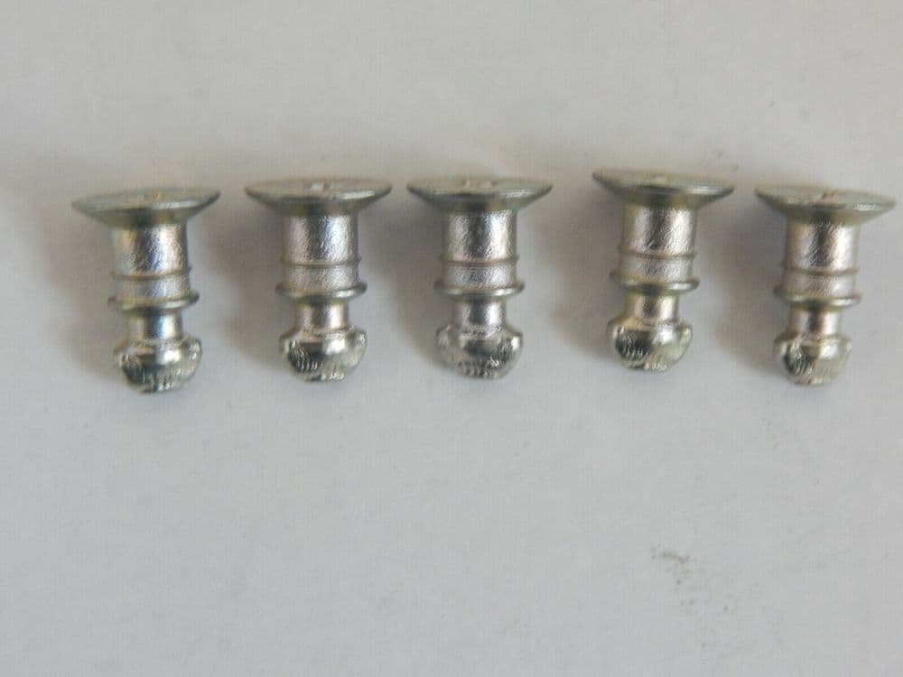 5 x Aircraft Turnlock Stud Fasteners Philips Flush Head 9 8mm Length J7
