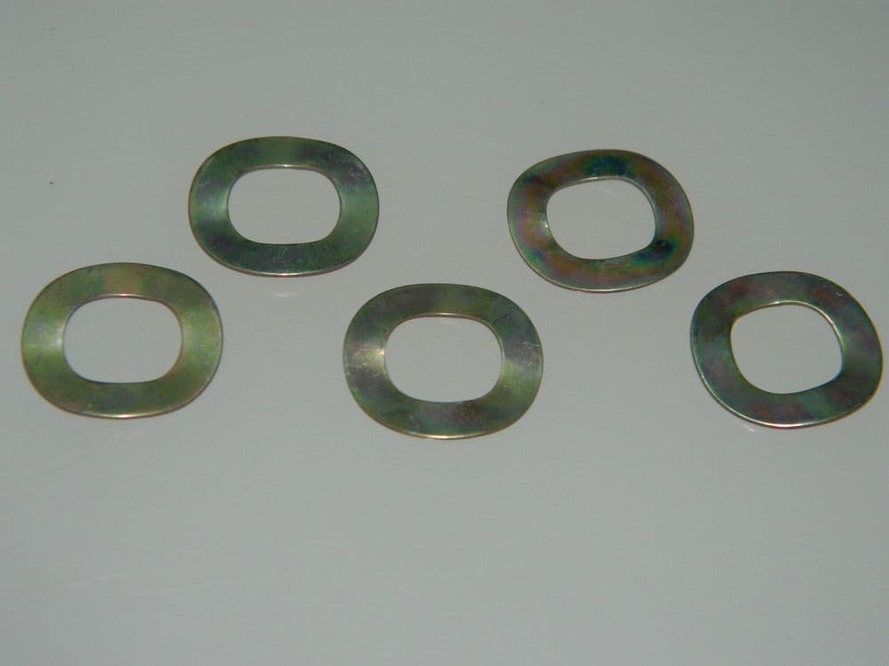 5 x Crinkle Washers Aluminium Inside Diameter 3/8" A7