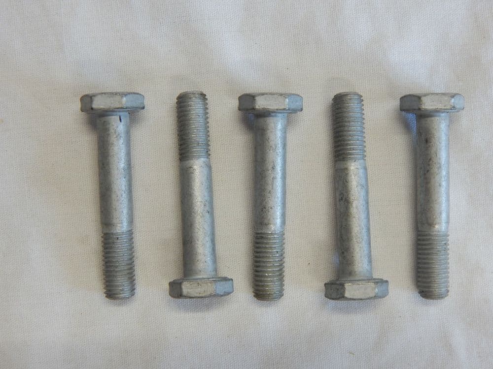 5 x Hex Head Steel Aircraft Bolts 1/4" UNF 0 9" Grip Length A102-9E GR3B-7