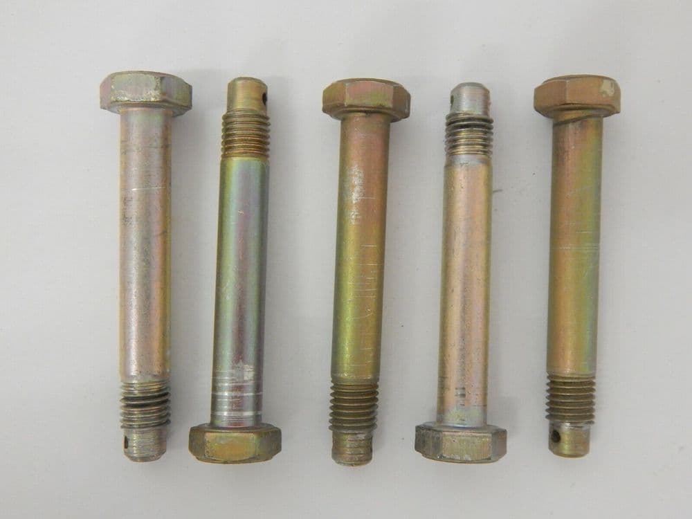 5 x Hex Head Steel Aircraft Bolts 3/8" BSF Drilled Shank 2 6" Fastener Q17