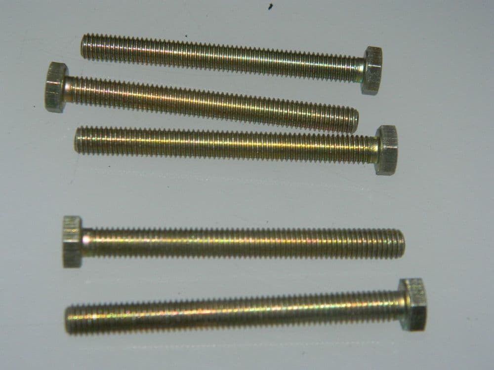 5 x M5 Screws Hexagon Headed Fully Threaded 50mm Length Part DHS65267 V10
