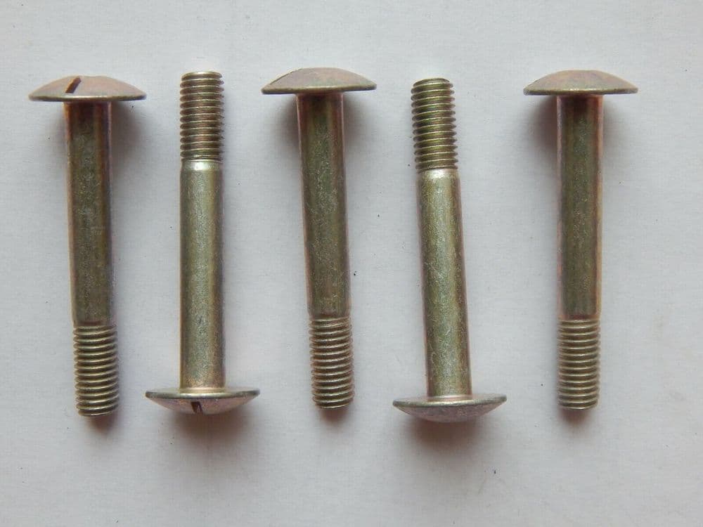 5 x Slotted Mushroom Head Aircraft Bolts 1/4" BSF 1 2" Grip AS1248-12E B8